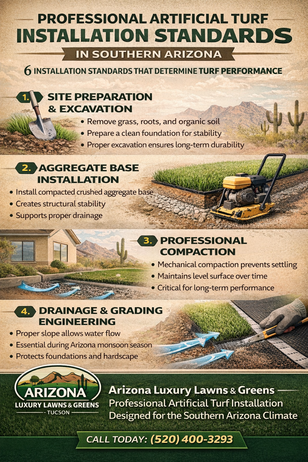 Professional Artificial Turf Installation Standards in Arizona